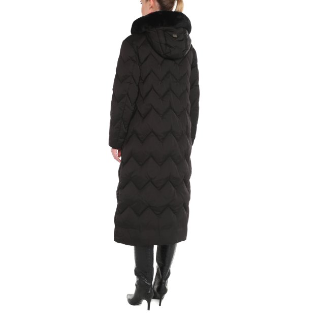 Верхняя одежда GEOX W CHLOO MAXI LONG W3626F ЧЕРНЫЙ - купить в ...